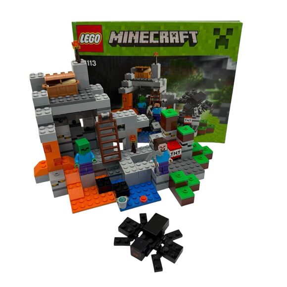 Lego | Toys | Retired 24 Lego Minecraft Set 21113 The Cave Complete ...